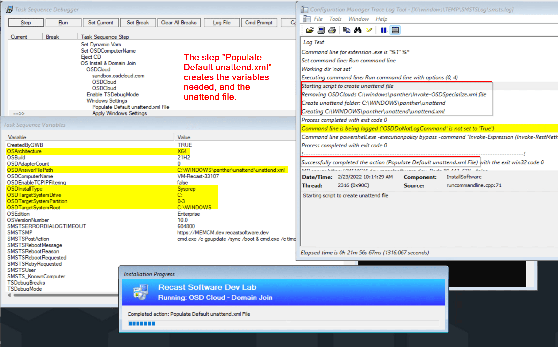 OSD Cloud with ConfigMgr - Recast